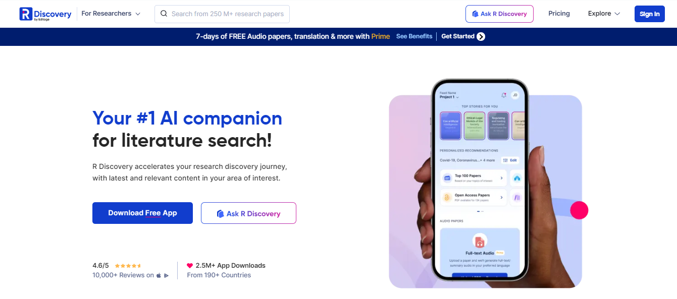 Top 7 AI Tools for Research in 2025 (Compared) | Paperpal