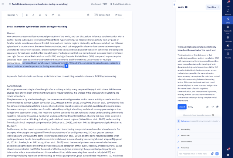 Do More with Paperpal Write, the Only AI Writing Assistant Academics ...